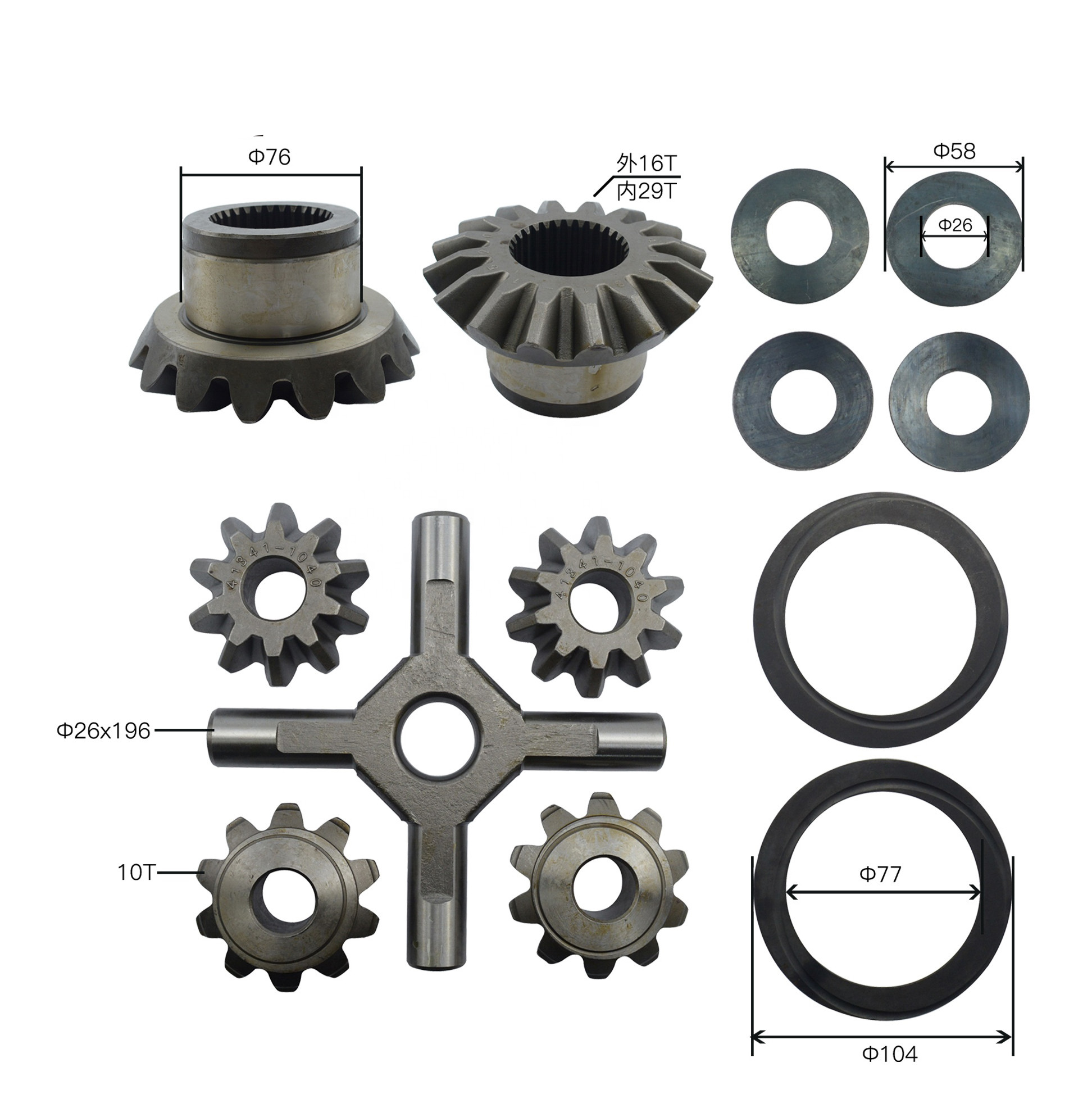 Differential Spider Kit For Differential System For Automotive Chassis ...