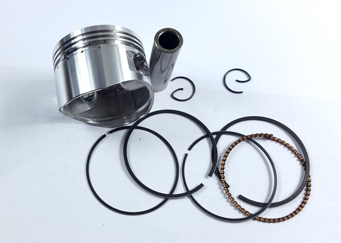 Silver Aluminum Motorcycle Piston Kits And Rings CD110 Bore Dia.52.4mm ...